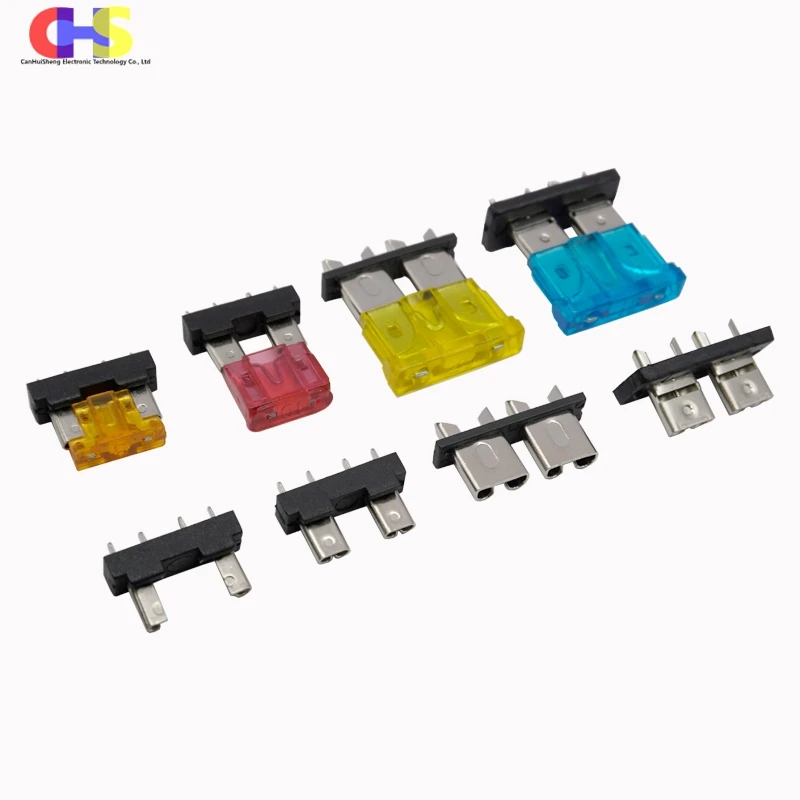 5Set-Car-Fuse-Holder-PCB-Board-MINI-Small-Medium-Blade-Auto-Automotive ...
