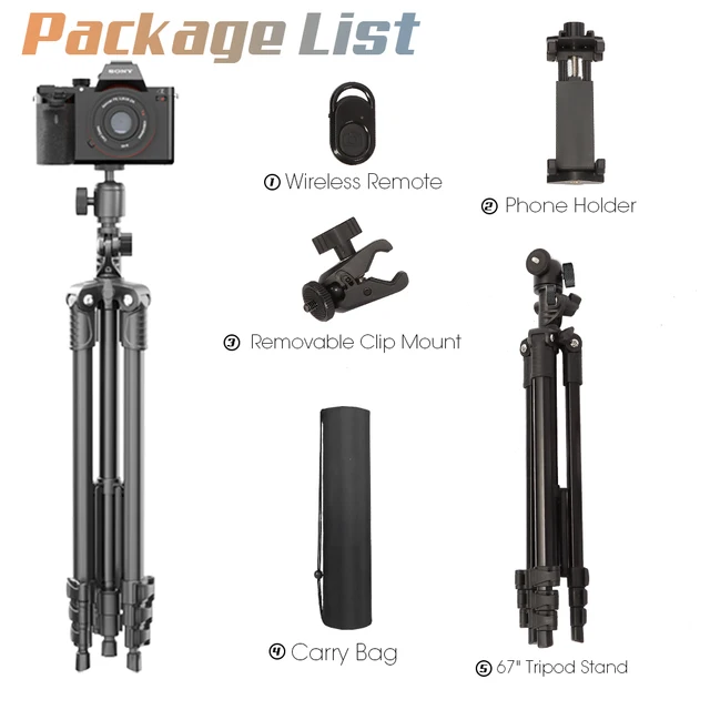 Professional Horizontal Tripod for Phone Camera Flexible Aluminum ...