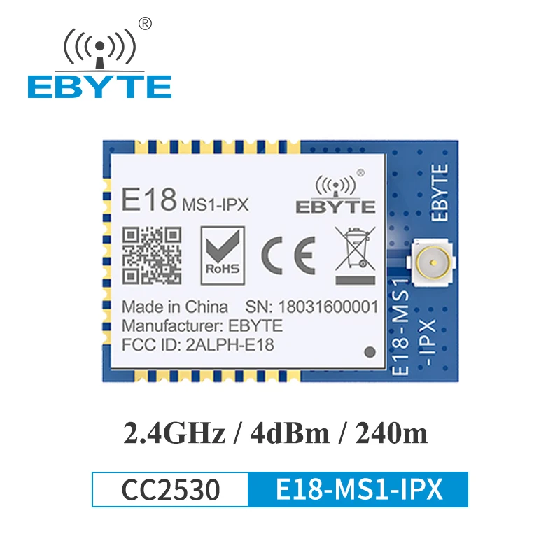 Ebyte 2.4ghz Cc2530 Zigbee Wireless Smart Home Automation Module E18-ms1-ipx Zigbee Mesh Network ...