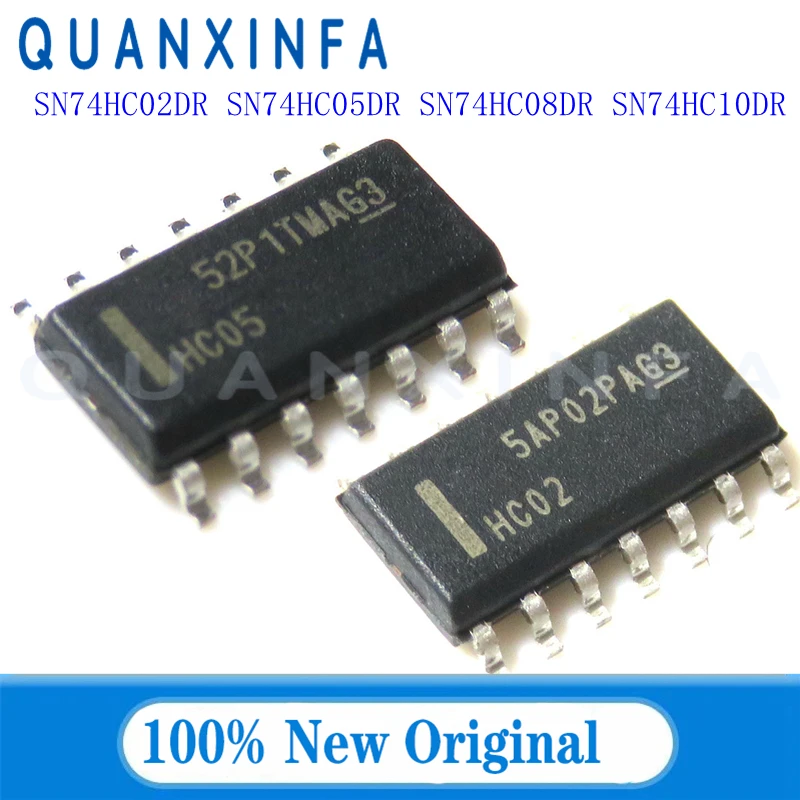 10PCS-SN74HC02DR-SN74HC05DR-SN74HC08DR-SN74HC10DR-SOP14-74HC02D-74HC05D-74HC08D-74HC10D-4 ...