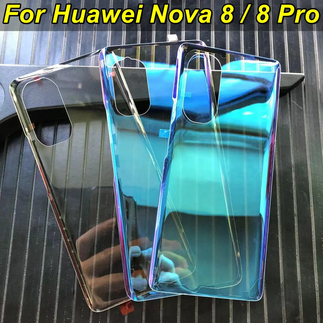Transparent Clear For Huawei Nova 8 Pro Battery Cover Back Glass Panel ...