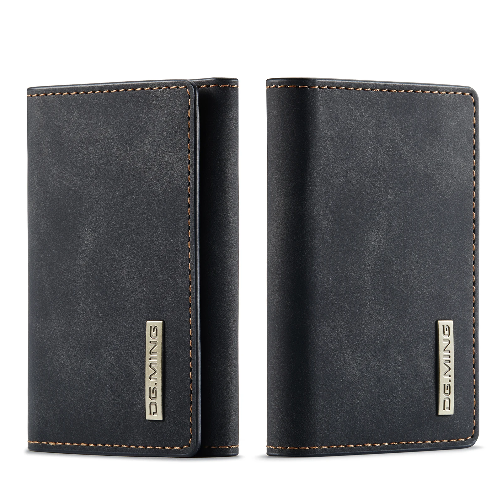 (With Large Bill Room)Fashion Exquisite Mini Size Leather Wallet Men's ...