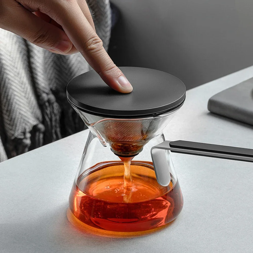300ML-One-button-Filtration-Tea-Pot-Long-Handle-Anti-scald-High-end ...
