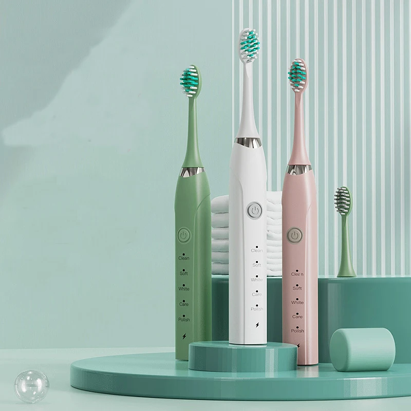 Vibrating-Soft-bristle-Electric-Toothbrush-Rechargeable-Automatic ...