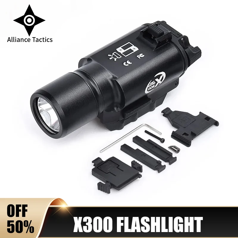 Tactical-Surefir-X300-Flashlight-X300U-Weapon-Gun-Light-weight-for-Air ...