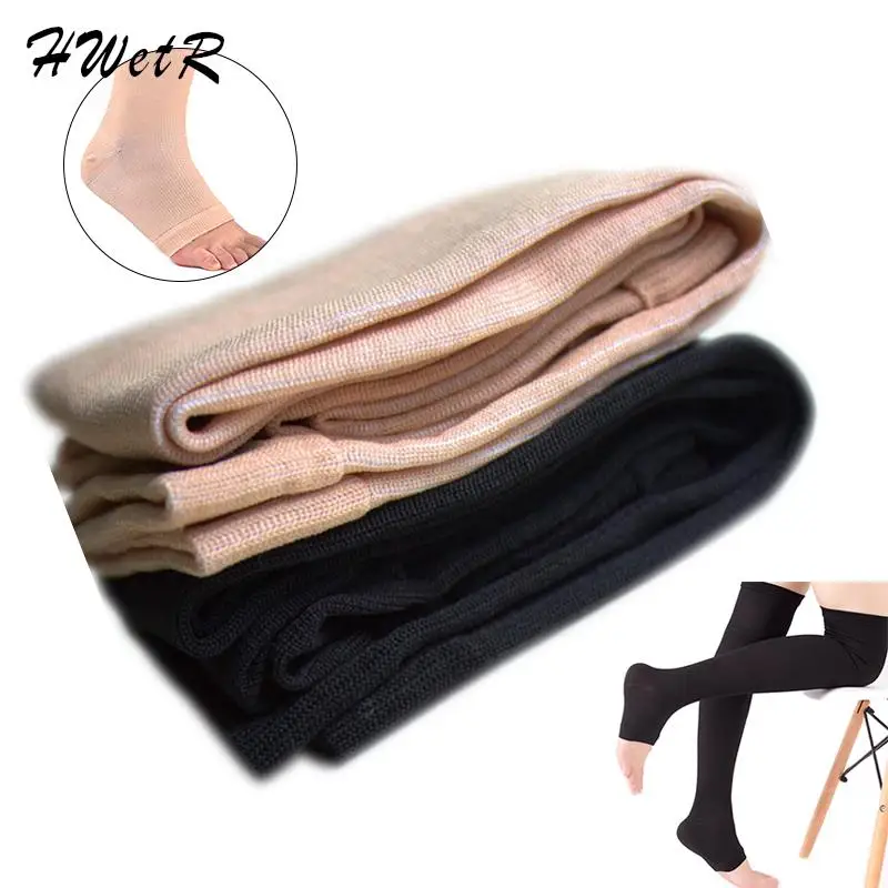 1-Pair-Open-Toe-Knee-High-Medical-Wrap-Shaping-Varicose-Veins-Stocking ...