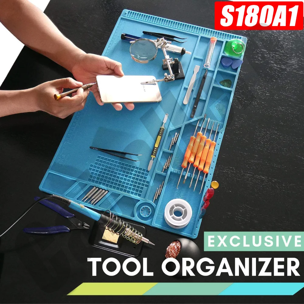 Magnetic-Repair-Mat-Silicone-Work-Mat-Soldering-Station-Mat-Heat ...