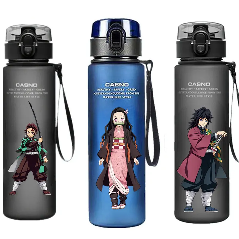 560ml-Demon-Slayer-Water-Cup-Drinking-Outdoor-Nezuko-Tanjirou-Cartoon ...