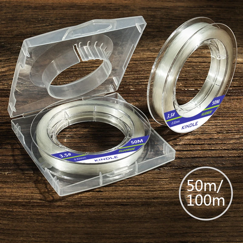 50m-100m-Fluoro-Carbon-Fishing-Line-Coated-Invisible-Fishing-Line-High ...