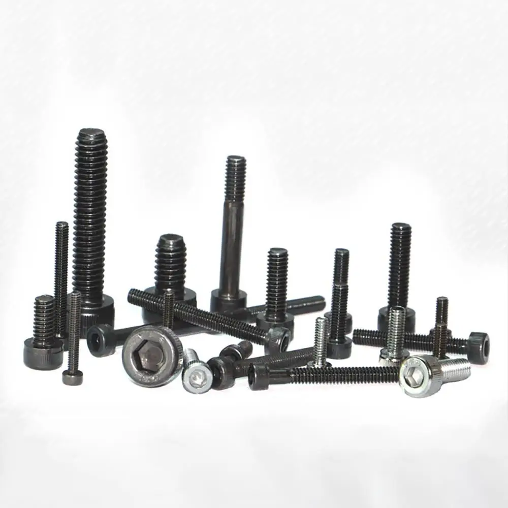 M6x8-100mm Black Oxidized 12.9 Grade Alloy Steel Hex Socket Cap Head ...