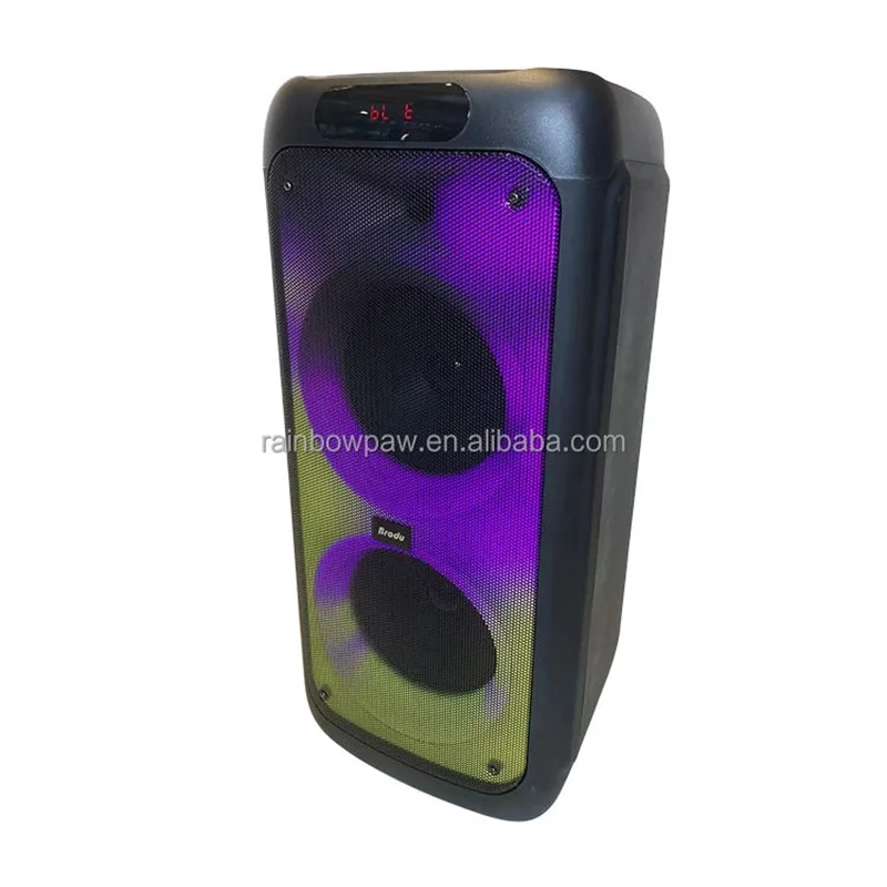 KTS Brodu speaker BTS-1388 Wireless Portable Speaker dual 8 inch BT party speaker outdoor ...