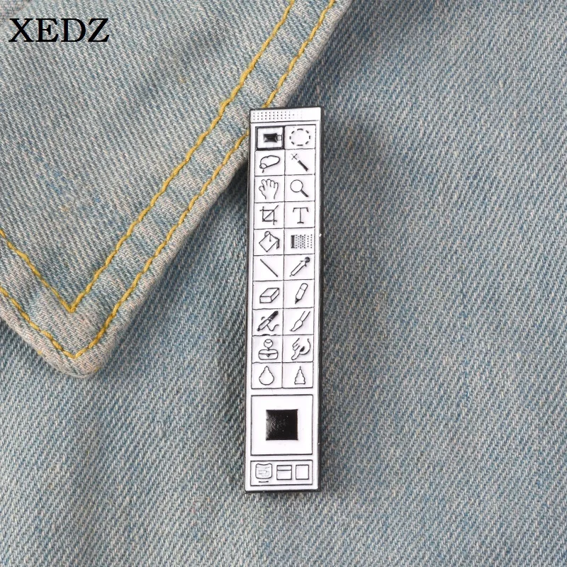 Creative-Drawing-Software-Enamel-Pin-Photoshop-Toolbar-Photo ...