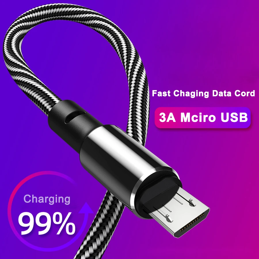 30W-Micro-USB-Fast-Charging-Data-Cable-For-Samsung-Galaxy-S5-Sony-PS4 ...