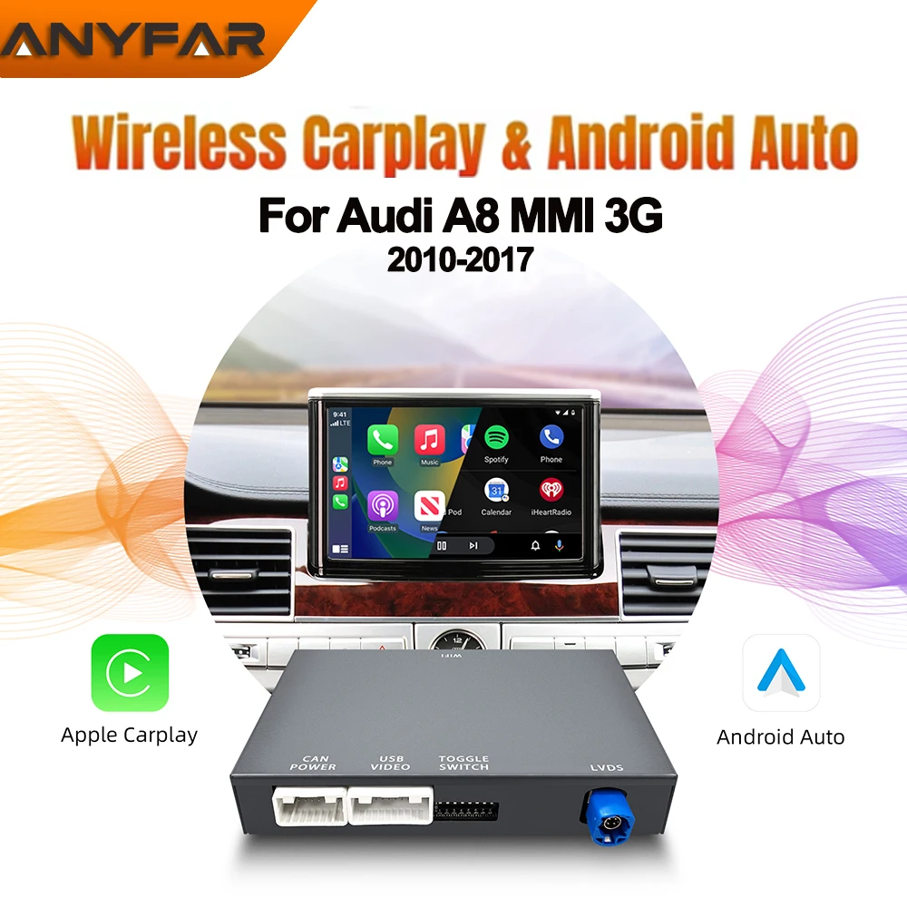 for Audi A8 2010–2017, 6.5 Inch/7 Inch Screen, MMI 3G Module Android ...