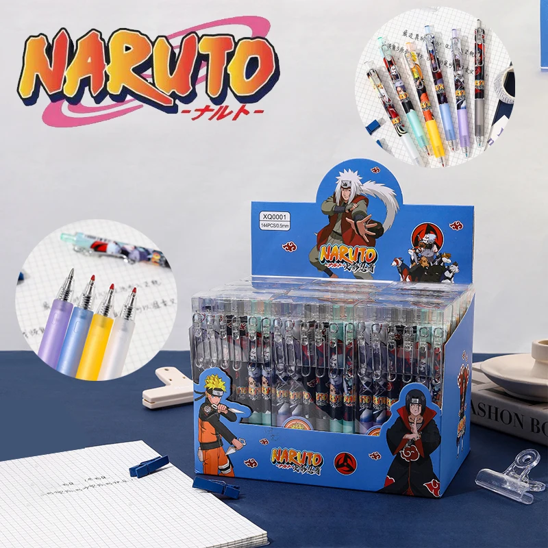 6PCS-Anime-NARUTO-Gel-pen-Set-Sasuke-Itachi-school-Stationery-Writing ...