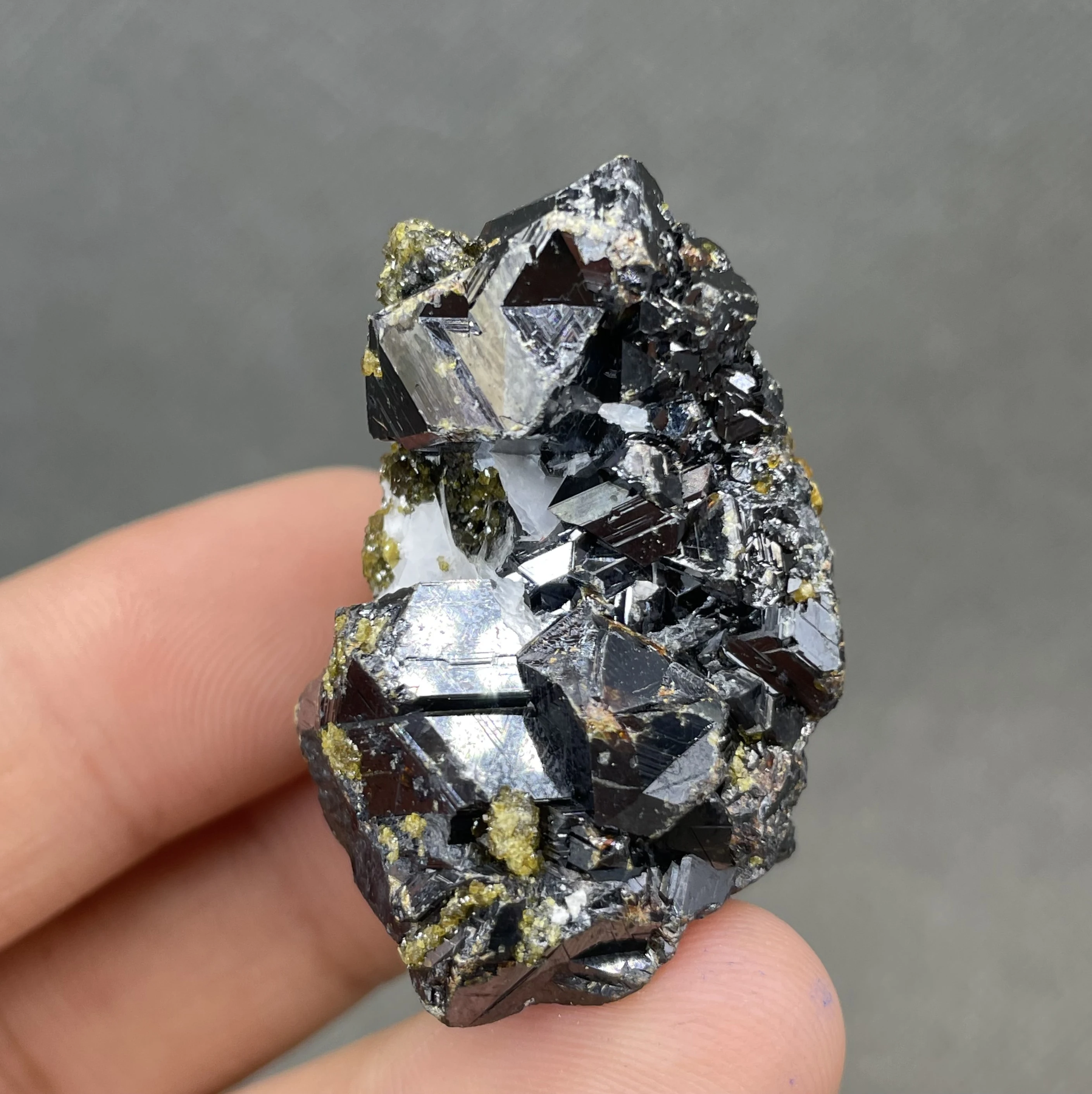 NEW-43g-Natural-Magnetite-and-Epidote-symbiosis-mineral-specimen-quartz ...