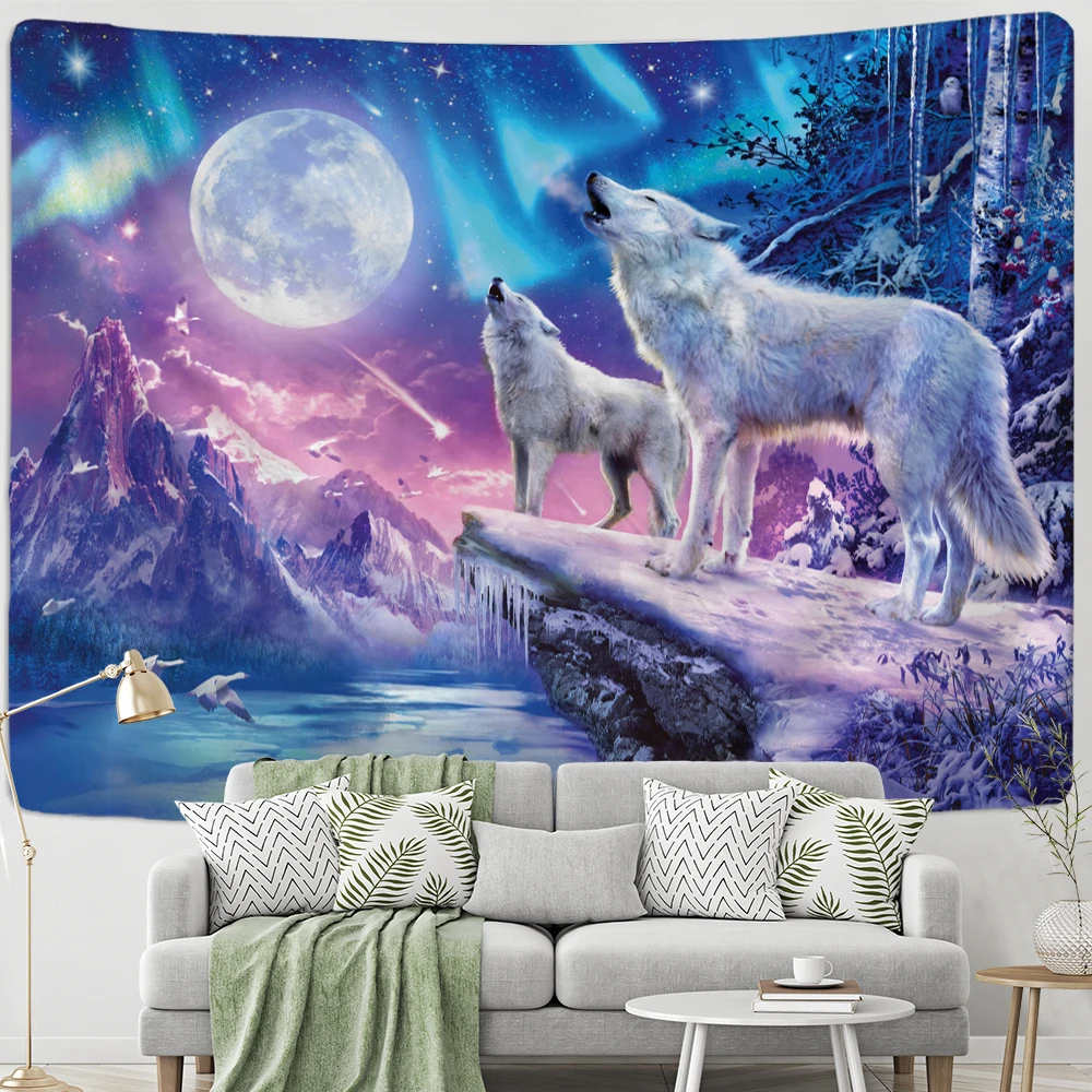 Arctic Wolf Abstract Art