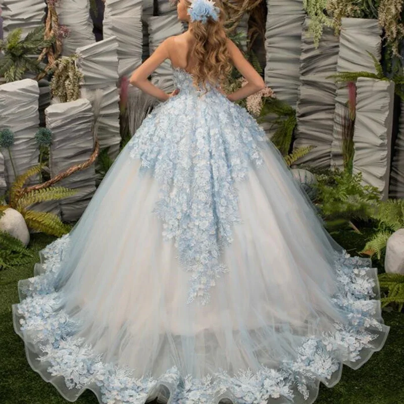 Custom Made Flower Girl Dresses for Wedding Applique Tulle Sleeveless ...