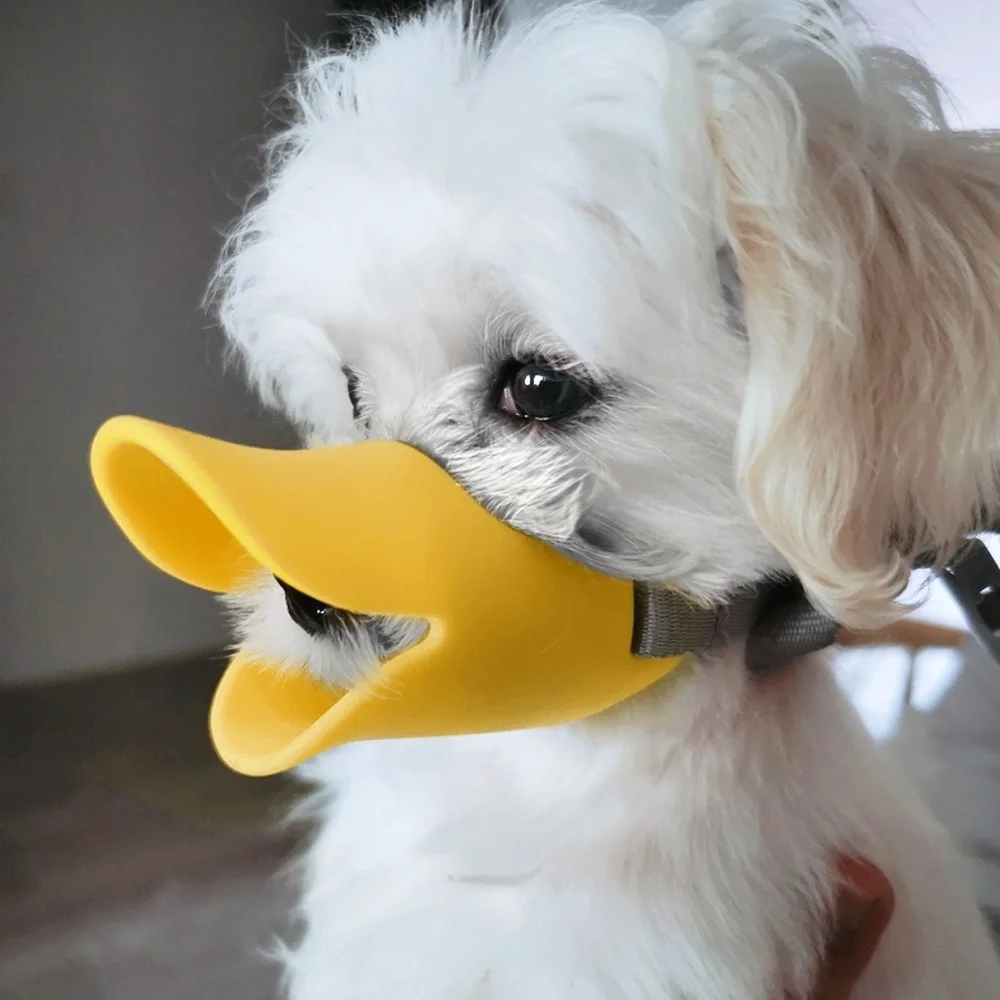 Duck Palisade Type Pet Muzzle Silicone Muzzle Mask for Dogs Anti-Bite ...