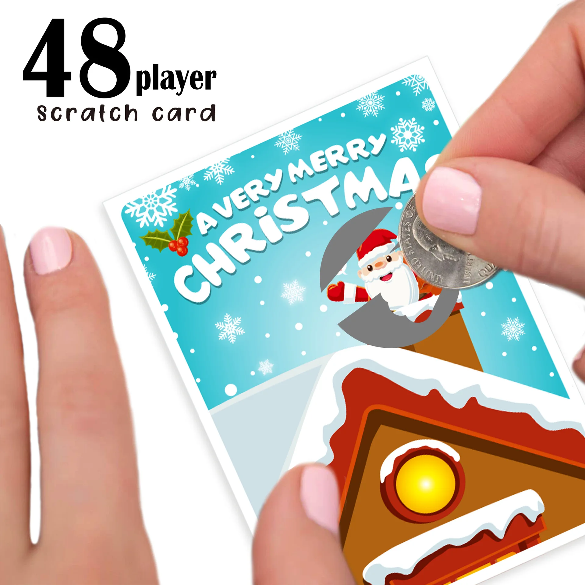 Christmas-Scratching-Card-Game-Card-Family-Gathering-Party-Atmosphere ...