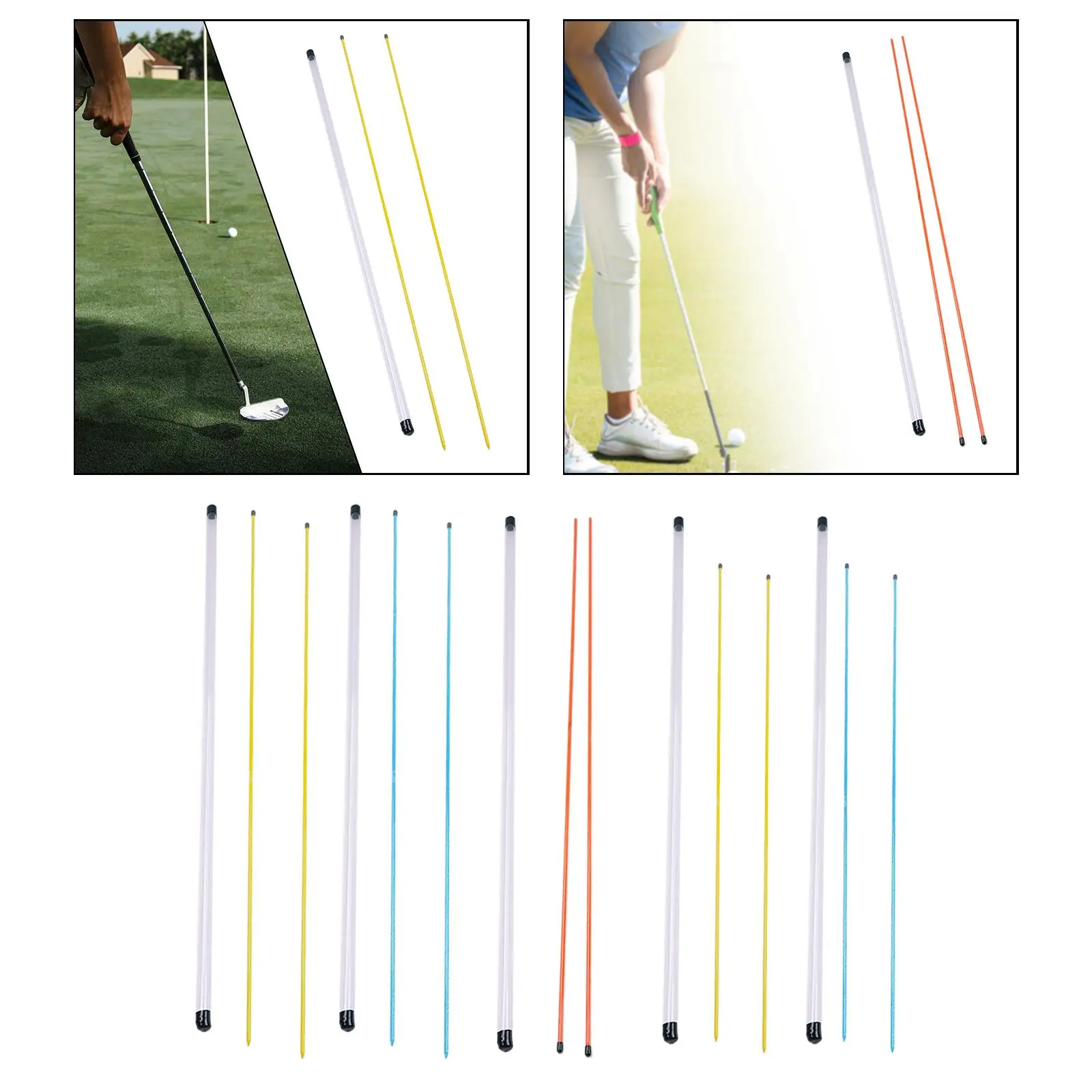 2Pcs-Golf-Alignment-Sticks-Posture-Corrector-Golf-Swing-Trainer-with ...