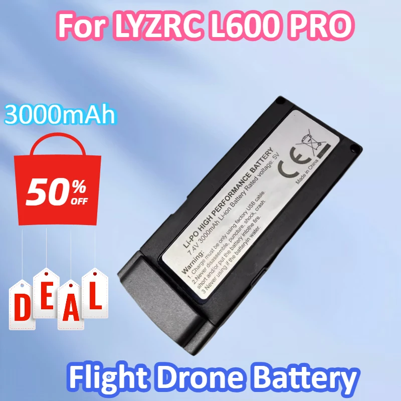Brand New L600 PRO 7.4V 3000mAh 30min Battery Fly for LYZRC L600 PRO ...