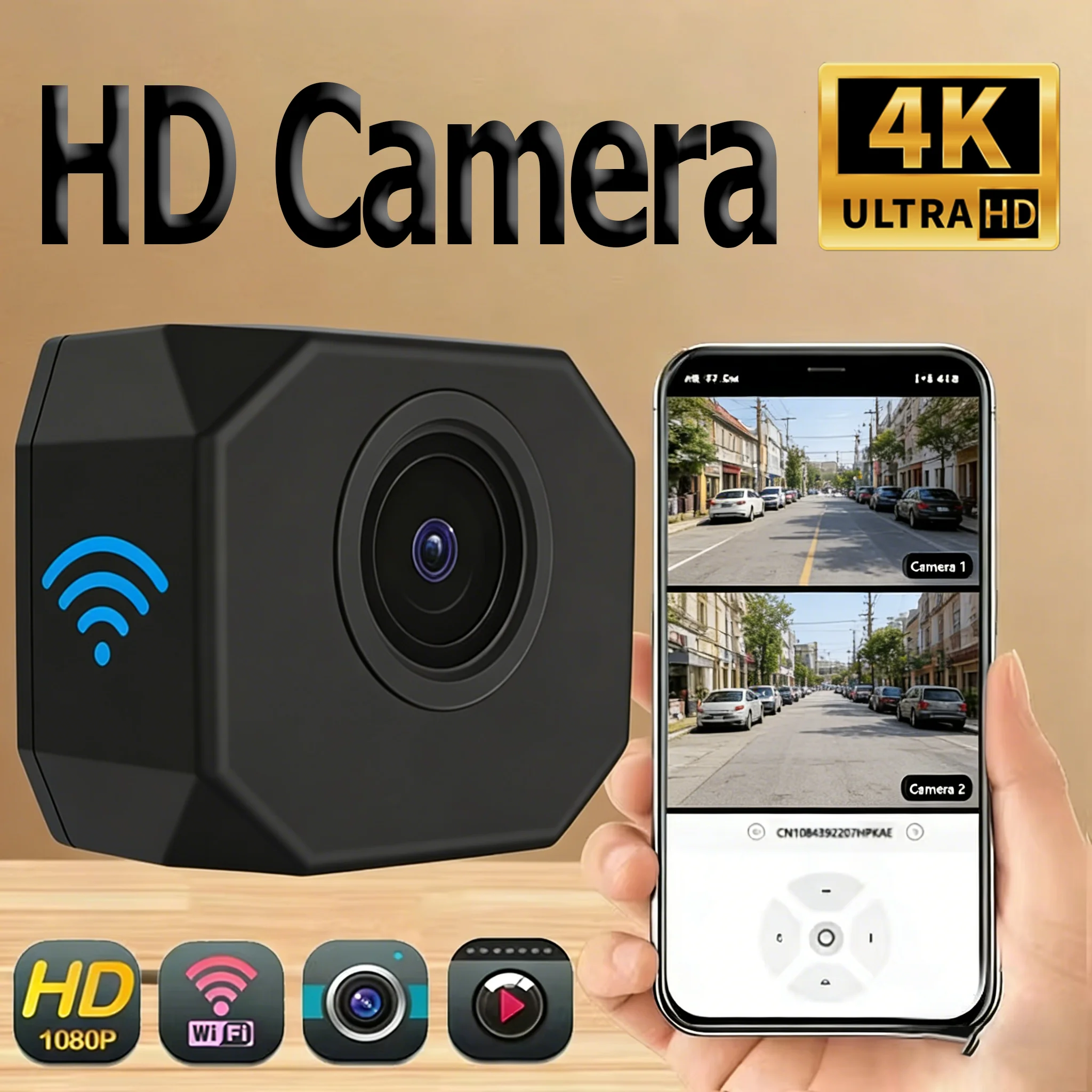 ONEPLUS WiFi Security Mini Camera 4K HD for Home Smart Indoor IP ...