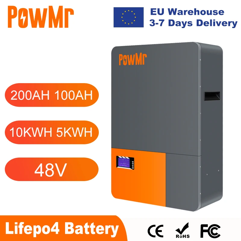 EU-Stock-PowMr-400AH-200AH-100AH-Lithium-Battery-48V-20KWH-10KWH-5KWH ...