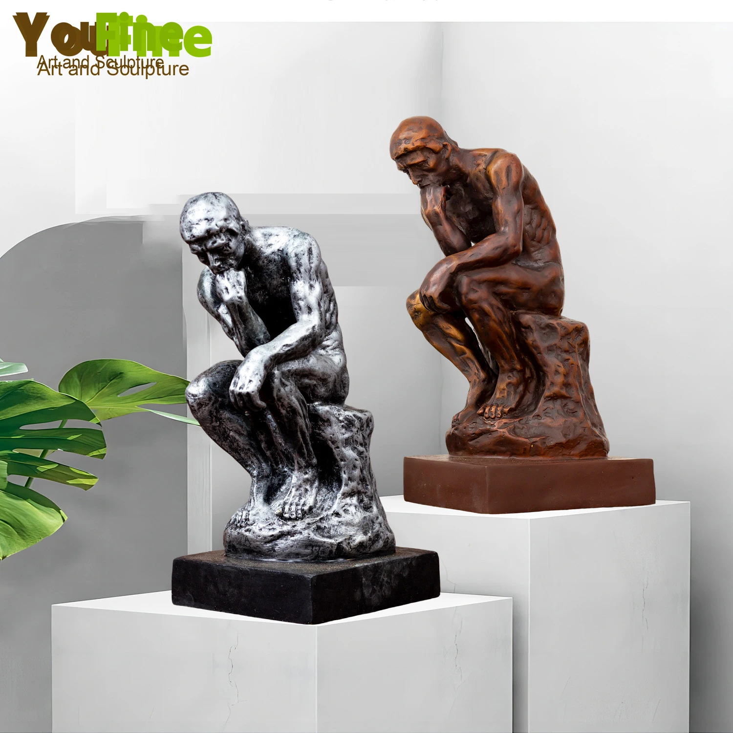 24cm-Bronze-Thinker-Statue-The-Thinker-Sculpture-by-Rodin-Bronze ...