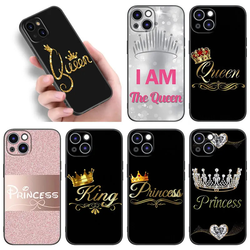 King-Queen-Princess-Phone-Case-For-Apple-iPhone-12-13-Mini-11-14-Pro-XS ...