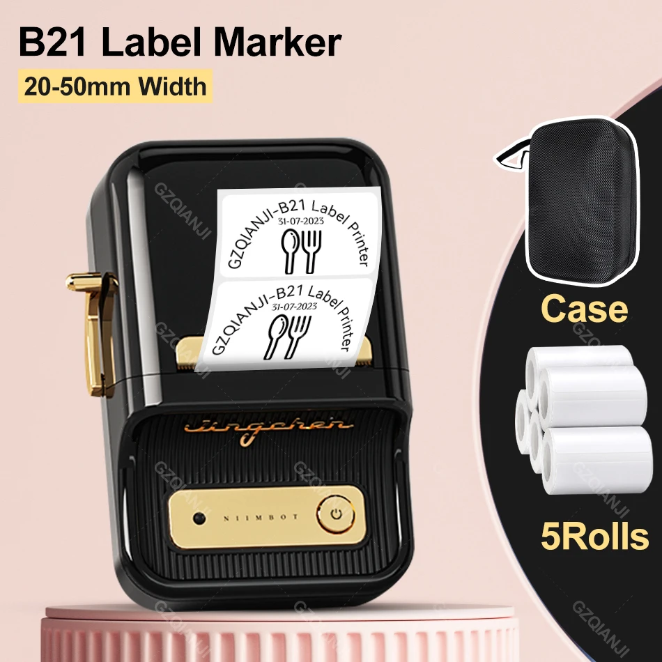 Niimbot-B21-Wireless-Thermal-Label-Printer-Mini-Portable-Barcode-Maker ...