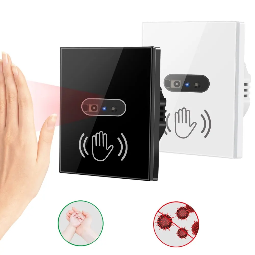 EU-Infrared-Wall-Smart-Light-Switch-No-Need-Touch-IR-Sensor-Glass ...