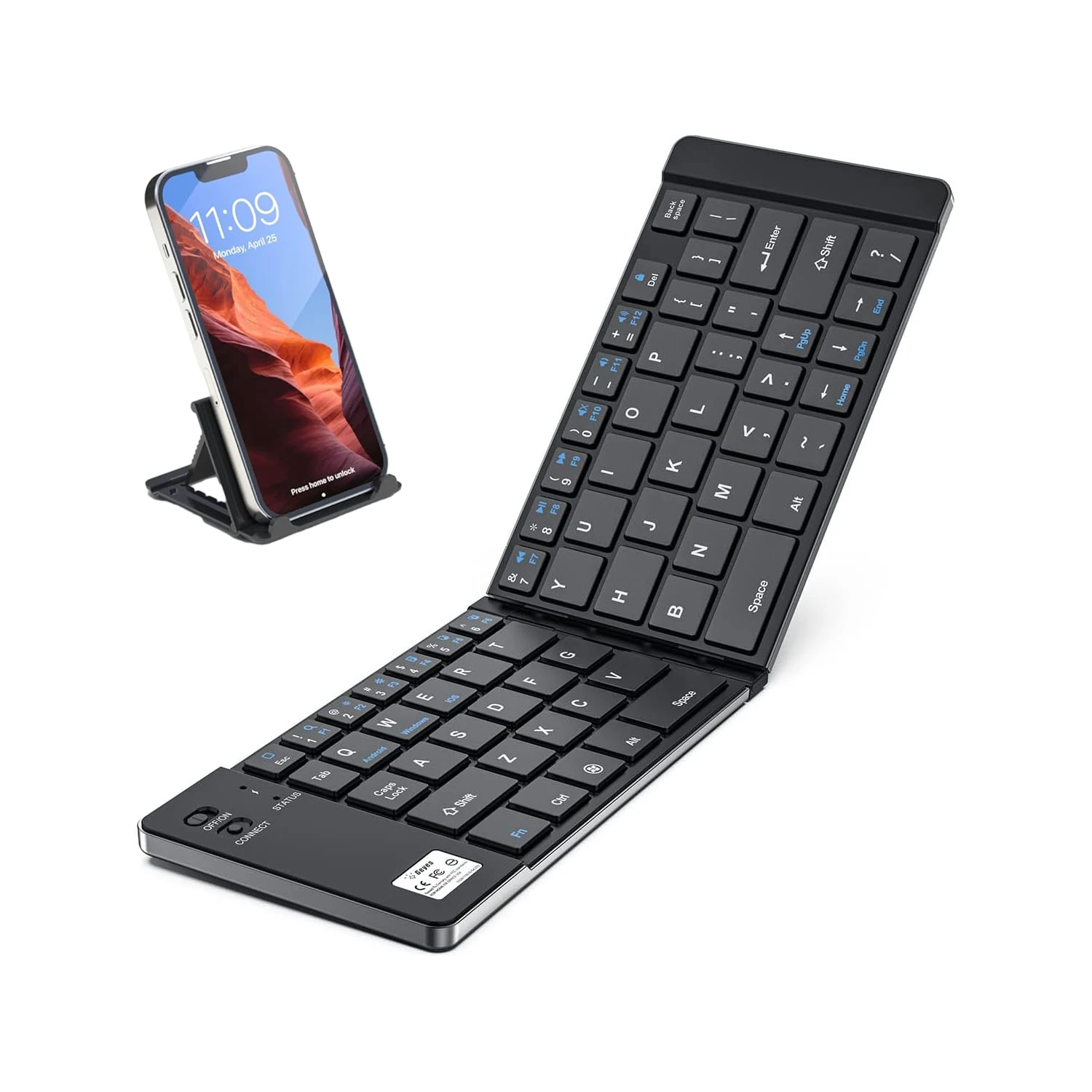 JOMAA-Mini-Folding-Mobile-Phone-Keyboard-Rechargeable-Bluetooth ...