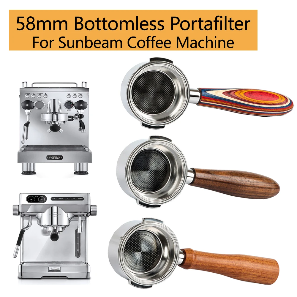 58mm-Coffee-Bottomless-Portafilter-for-Sunbeam-Torino-PU8000-Caf-Series ...