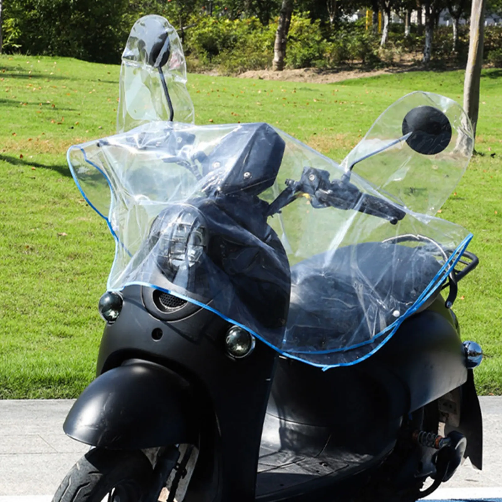New-PVC-Electric-Motorcycle-Rainproof-Cover-Electric-Bike-Front ...