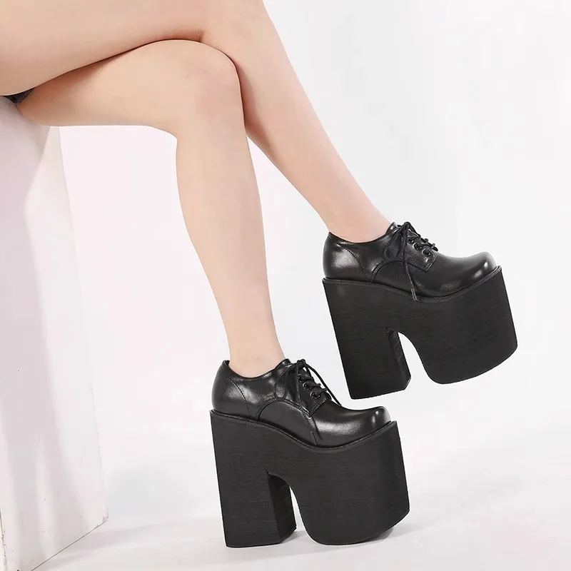 2025 New Fashion Women's 17cm Extreme High Heels Chunky Platform Pumps ...
