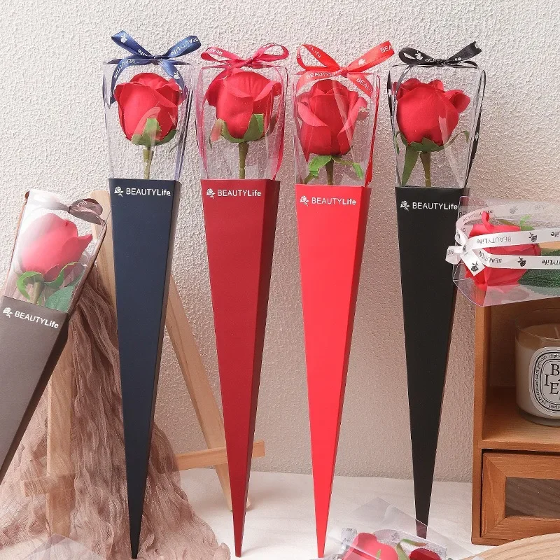 10-PC-Rose-single-packaging-box-Flower-packaging-box-bouquet-bag ...