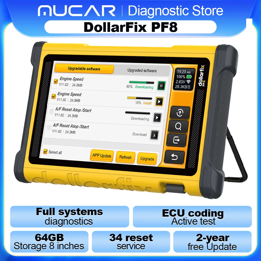 DollarFix-PF8-Professional-OBD2-Scanner-OE-level-Full-System-Diagnostic-Tool-ECu-Coding-Bi ...