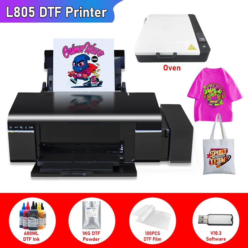 Impressora de Transferência DTF para T-shirt Roupas, A4, DTF Priter, Direto para Filme, Máquina ...