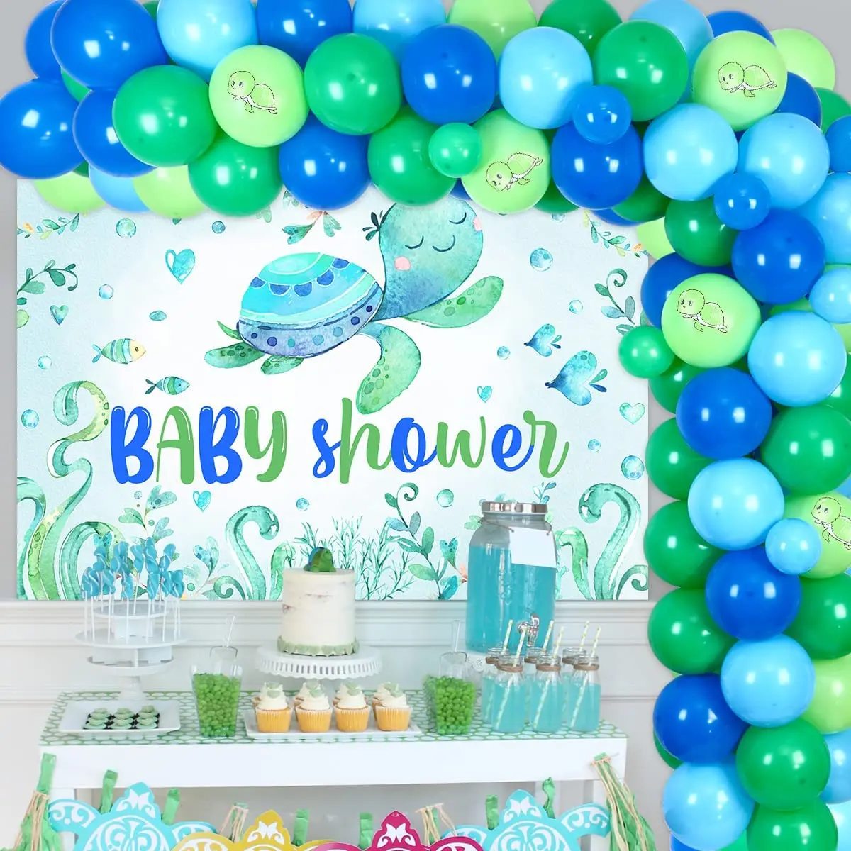 Baby Shower Sea Turtle Cartoon