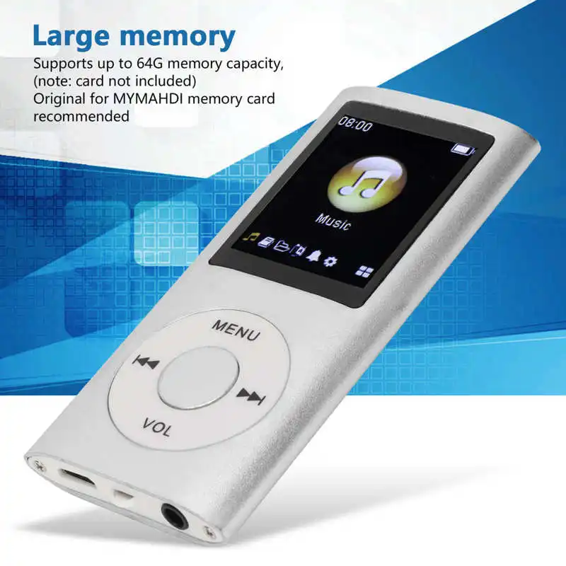 MP4-Player-Stylish-Multifunctional-Lossless-Sound-Slim-1-8-Inch-LCD ...