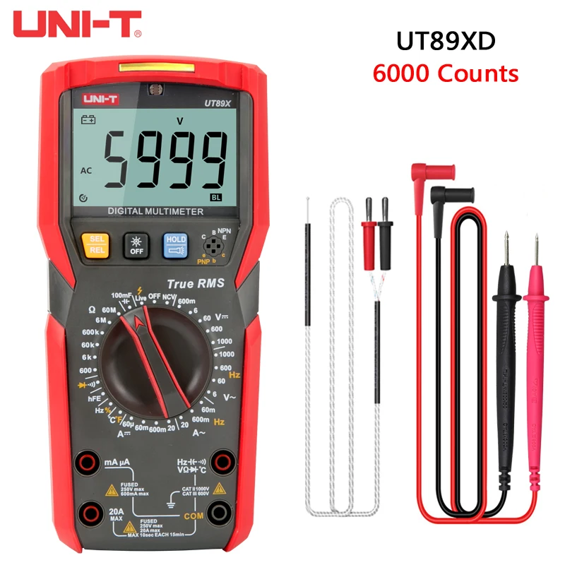UNI-T-UT89X-UT89XD-Digital-Multimeter-Electrical-Tester-With-Circuit ...