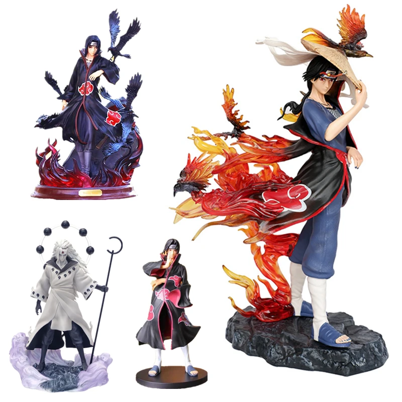 Naruto MRJ Akatsuki Hat Itachi Uchiha Figure Crow Itachi Statue Uchiha ...
