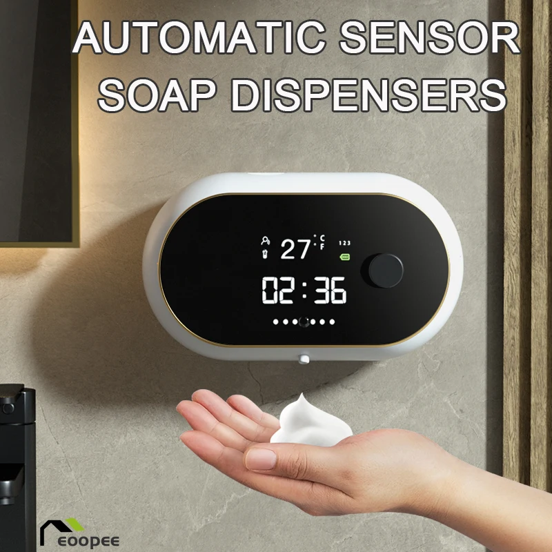 Automatic-Soap-Dispenser-Wall-Mounted-Hand-Wash-Machine-Rechargeable ...