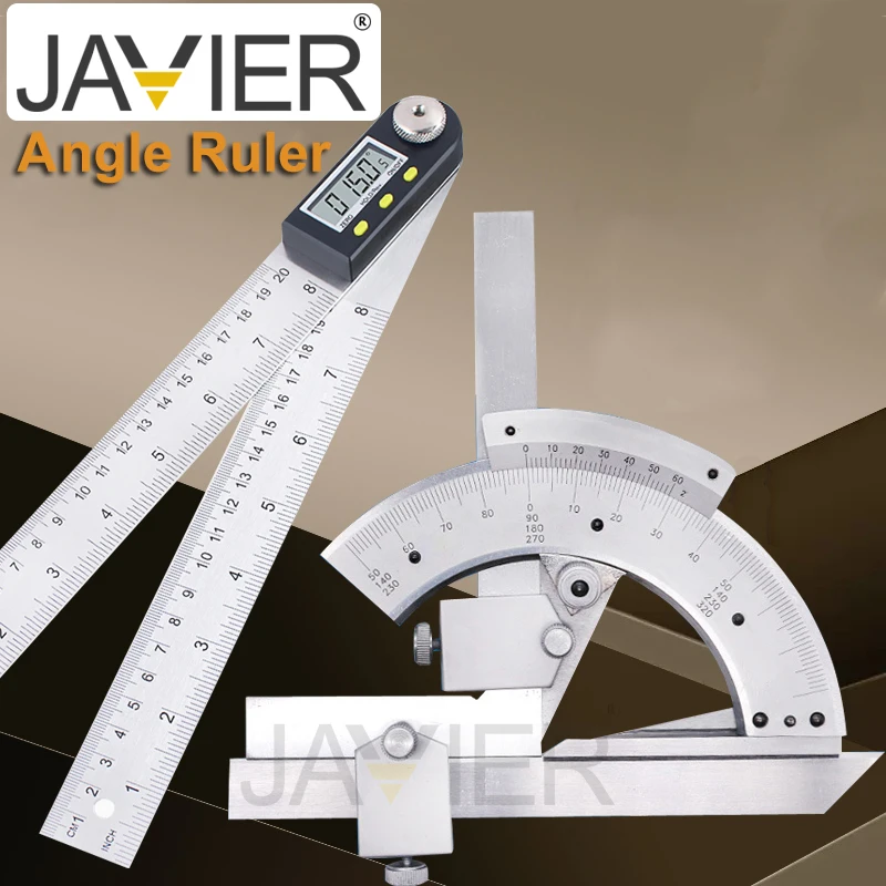 High Precision Universal Angle Ruler 320 Degrees Carbon Steel ...