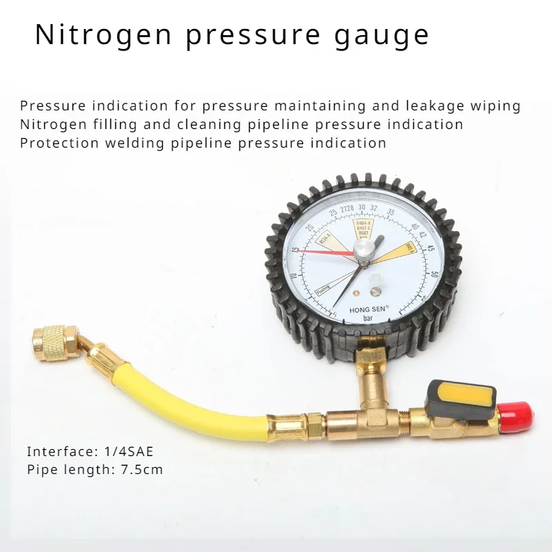Nitrogen-Pressure-Maintaining-Test-Gauge-Copper-Tube-Air-Conditioner ...