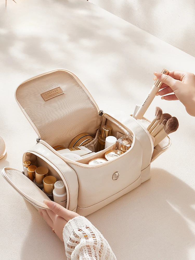 Cosmetic-Bag-Women-s-PU-Leather-New-Portable-Large-Capacity-Advanced ...