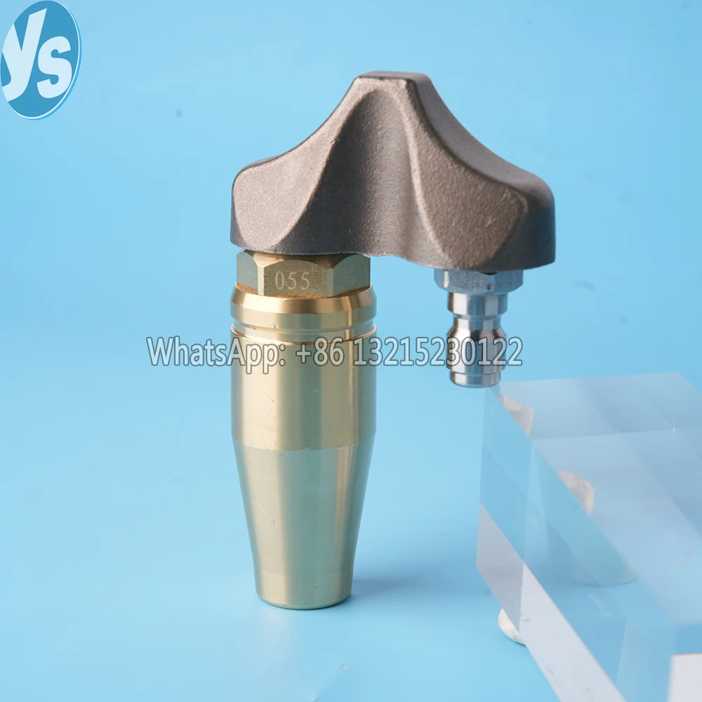 Brass Sewer Cleaning Nozzle, 1/4" 12mm Quick Plug 360 Degree Rotating ...