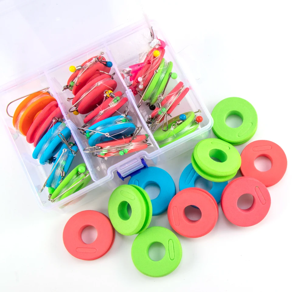 Fishing Hook Floats Sea Fishing EVA Rig Winders Foam 4.5cm With Storage ...