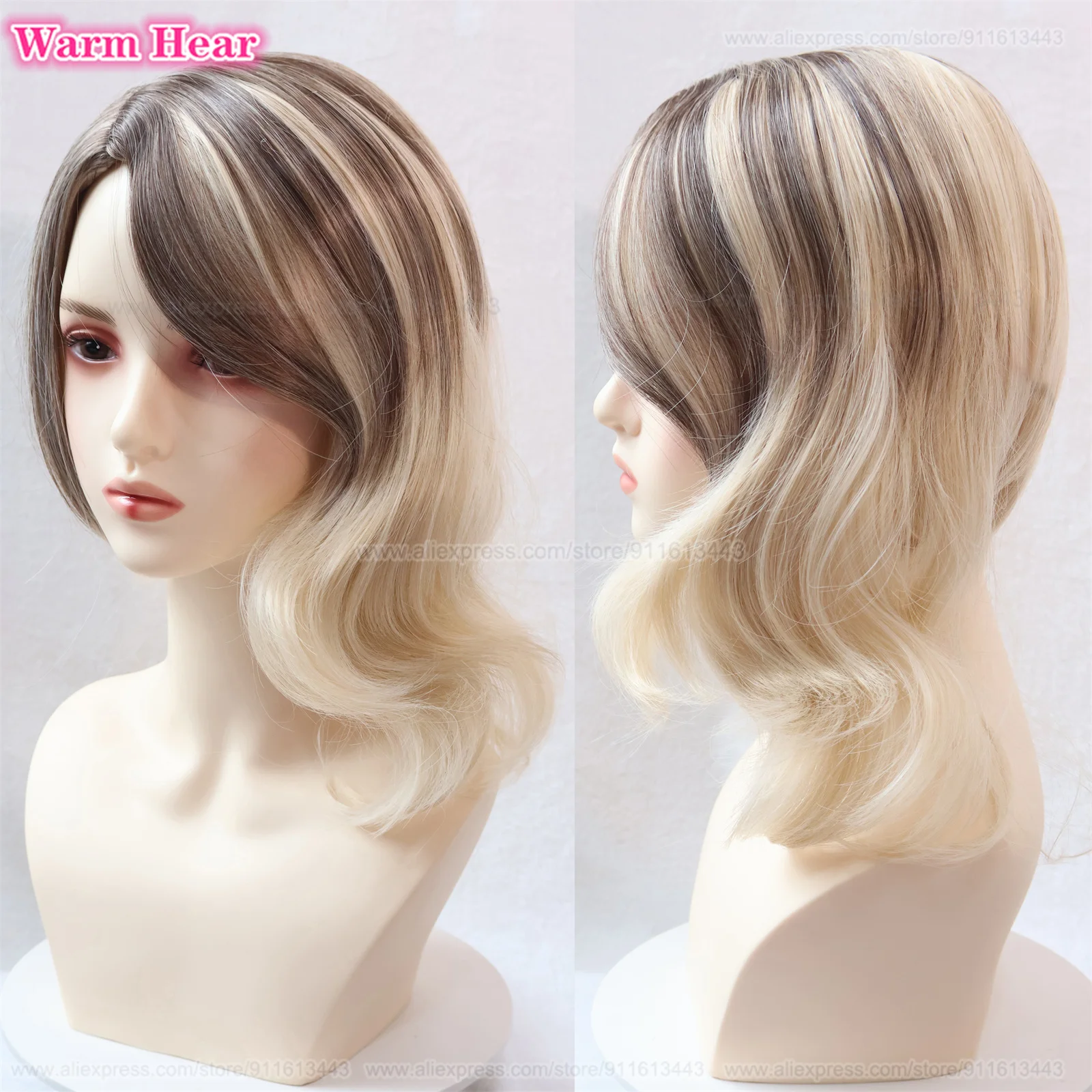 Anime-Gwen-Stacy-Cosplay-Wig-Cosplay-Women-Short-Black-Highlights-Gold ...